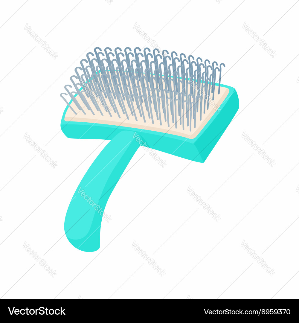 Comb for animals icon cartoon style Royalty Free Vector