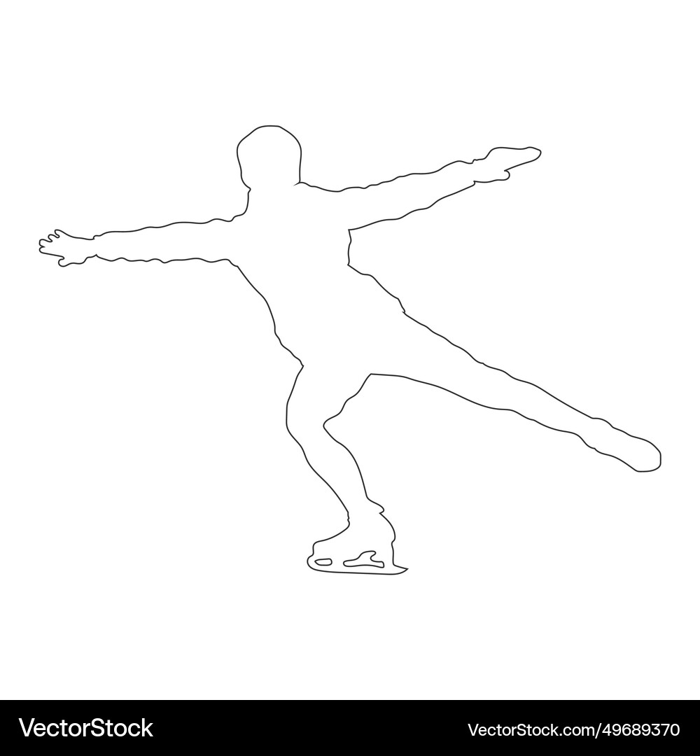 Figure skating sport icon design Royalty Free Vector Image