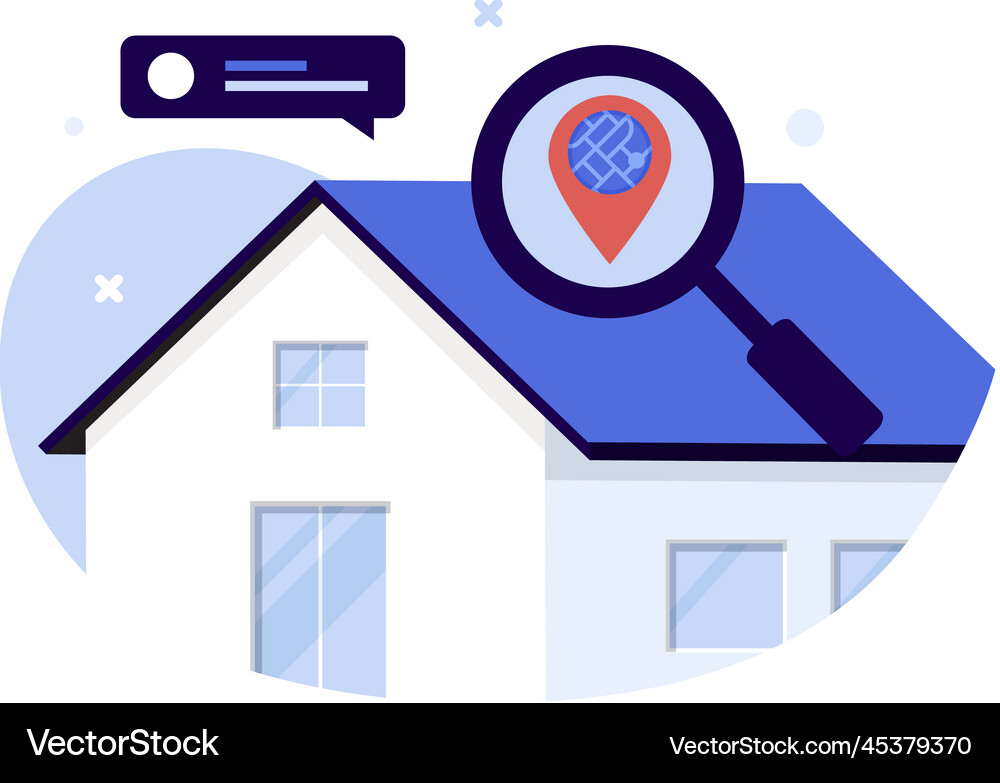 Flat design of find location concept Royalty Free Vector