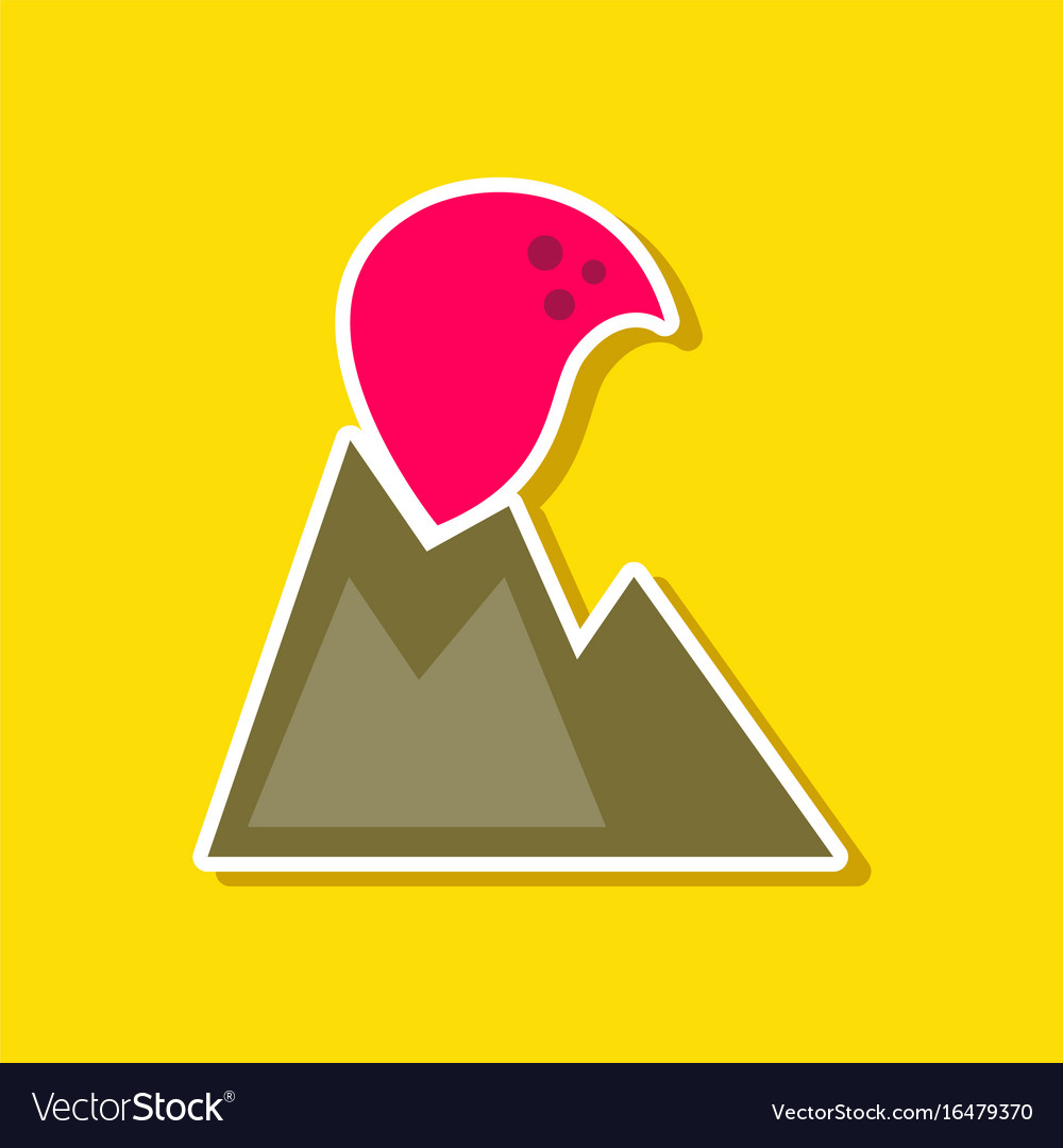 Paper Sticker On Stylish Background Of Nature Vector Image