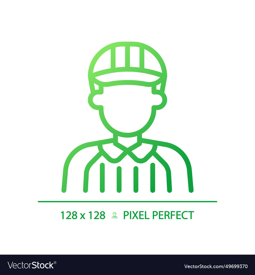 Referee gradient linear icon Royalty Free Vector Image