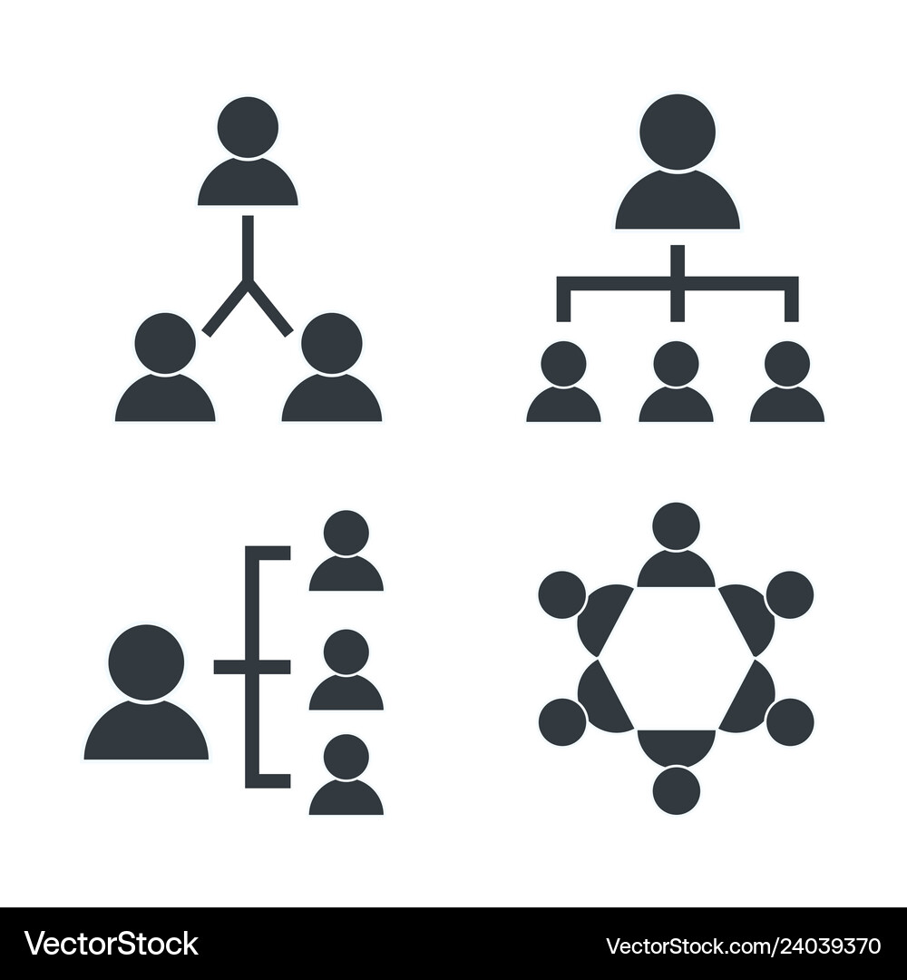 Set community social people discussion Royalty Free Vector