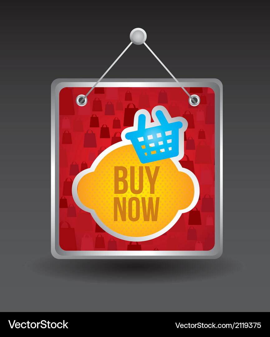 Buy icons over gray background Royalty Free Vector Image