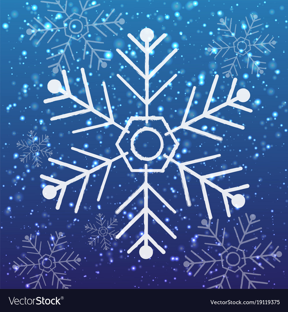 Pattern snow Royalty Free Vector Image - VectorStock