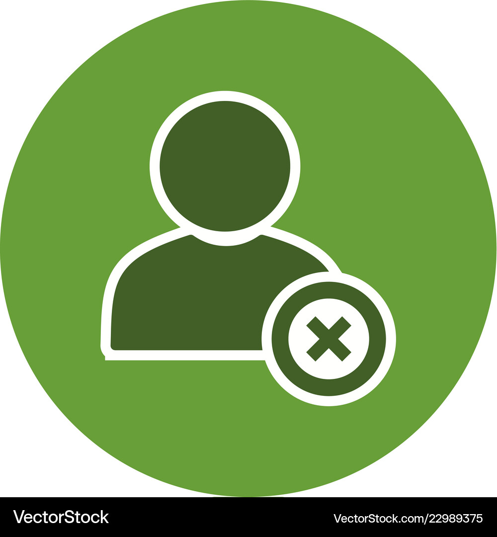 Remove user icon Royalty Free Vector Image - VectorStock