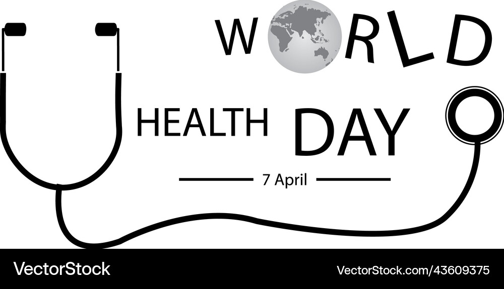 World health day logo Royalty Free Vector Image
