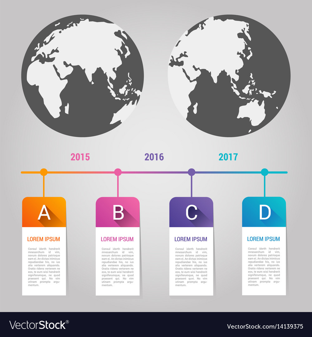 World map pointer marks icon flat web sign symbol Vector Image