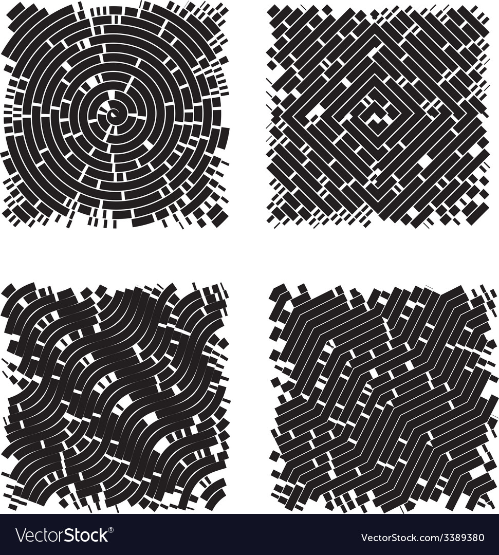 Abstract pattern design elements Royalty Free Vector Image