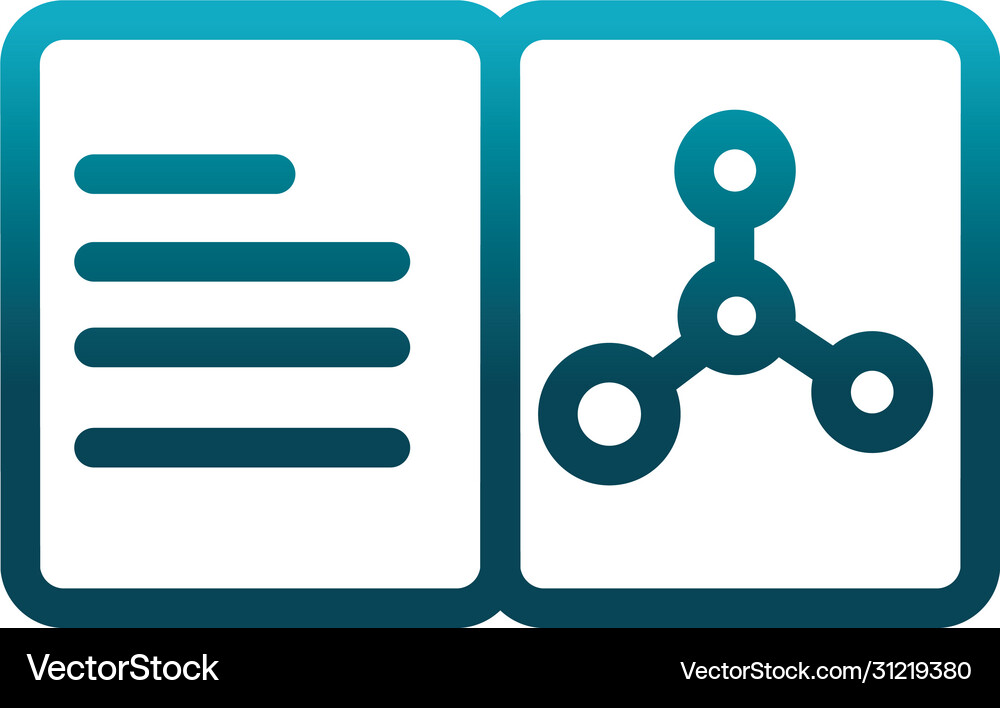 Biology book laboratory science and research Vector Image