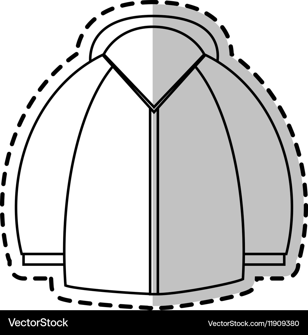 Isolated jacket of winter design Royalty Free Vector Image