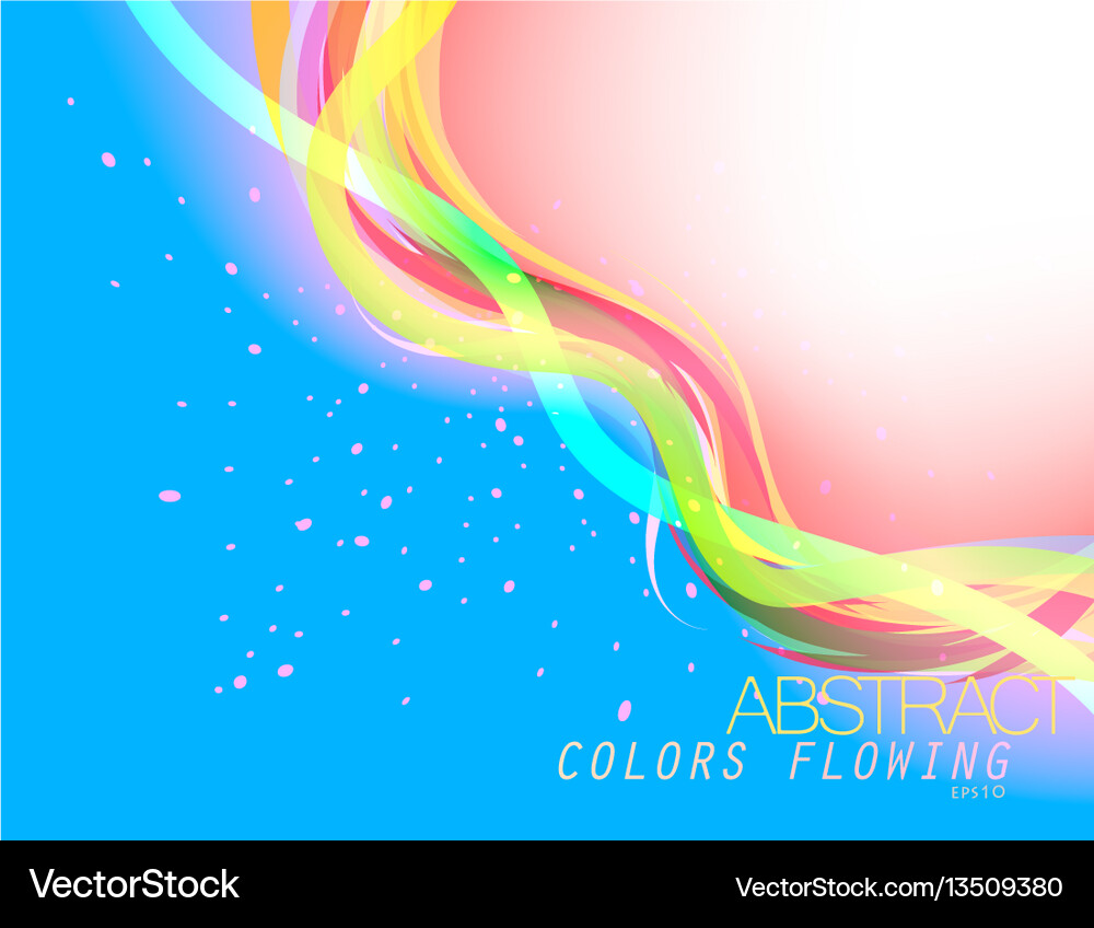 Vibrant colors flowing Royalty Free Vector Image