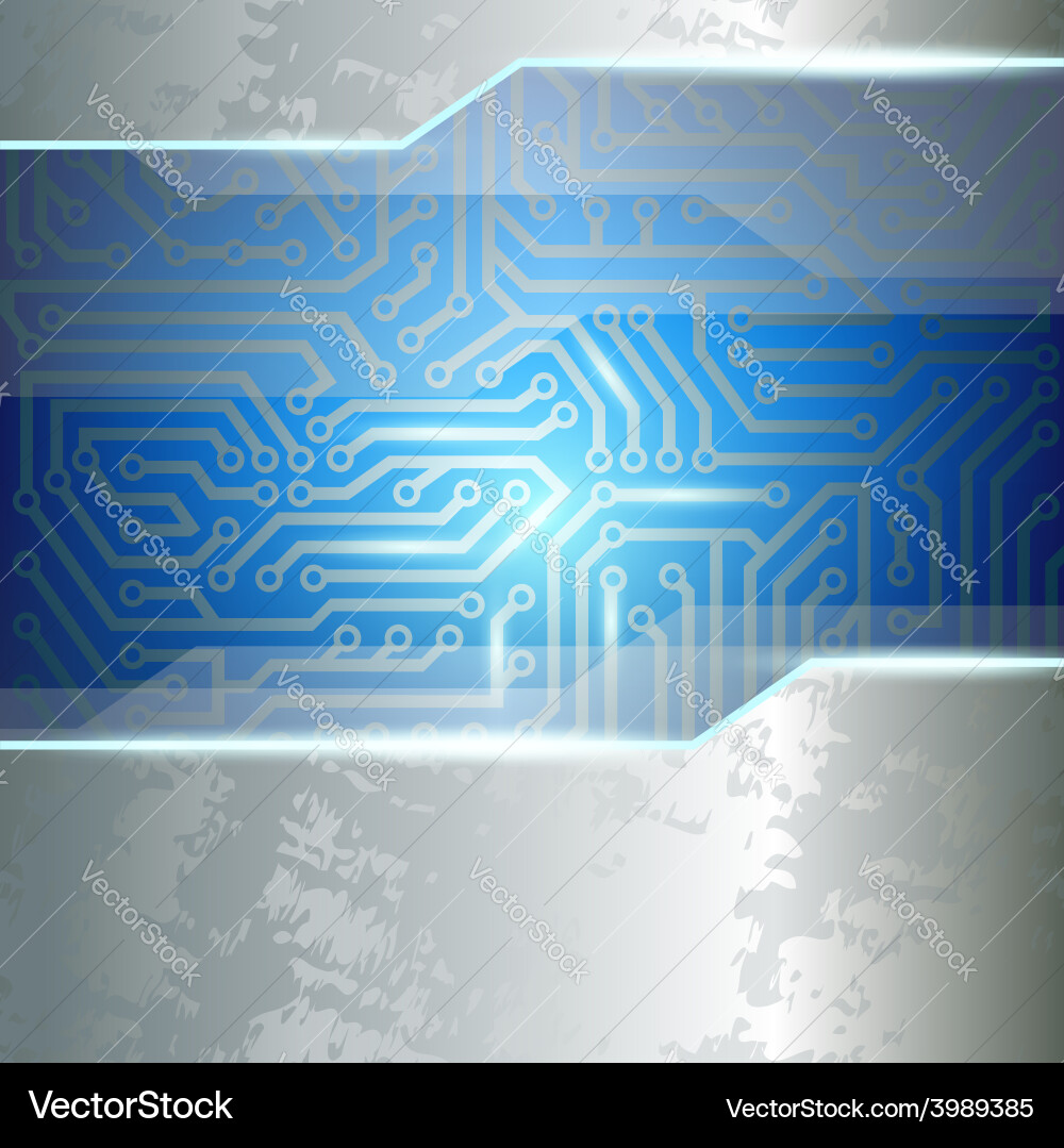 Background of metal and chips Royalty Free Vector Image