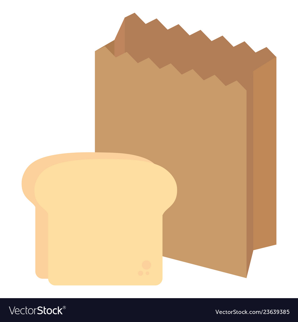 Bread slice design Royalty Free Vector Image - VectorStock