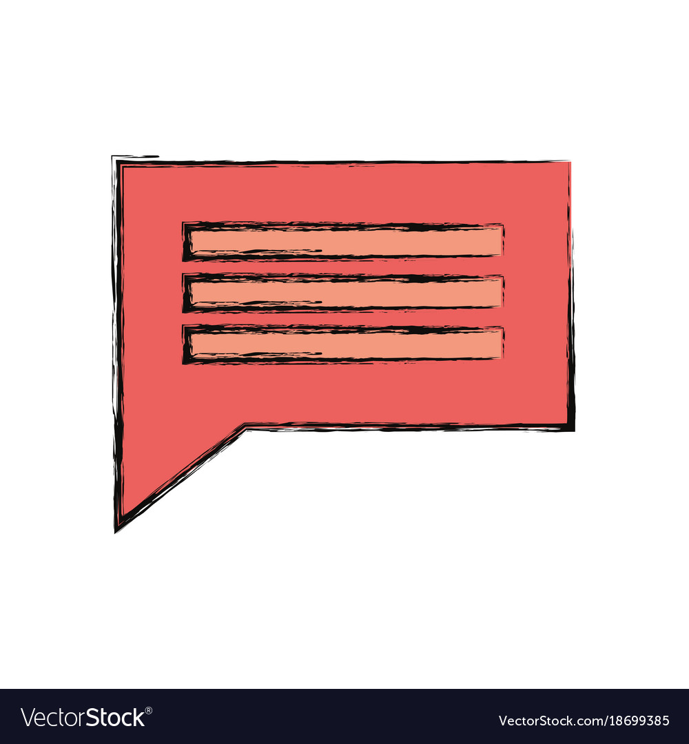 Rectangle speech icon Royalty Free Vector Image
