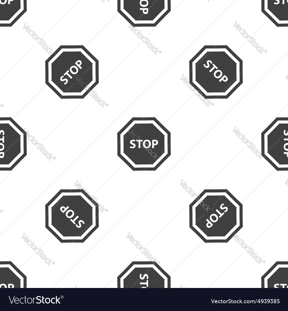 Stop pattern Royalty Free Vector Image - VectorStock