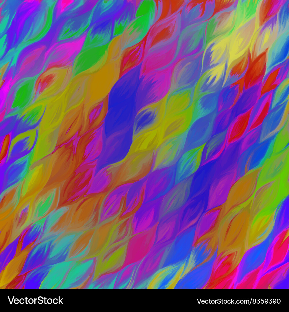 Abstract colorful oil paint waves seamless pattern