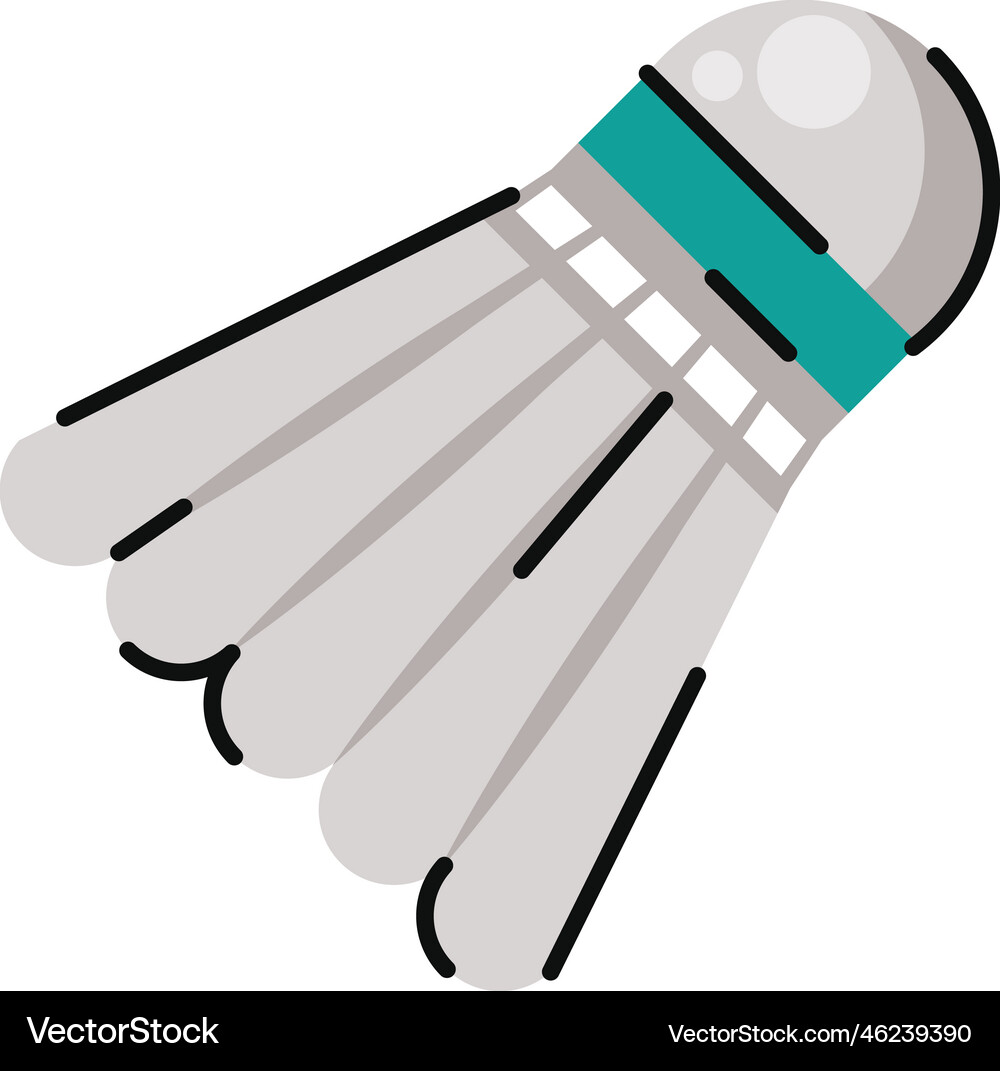 Badminton sport ball Royalty Free Vector Image