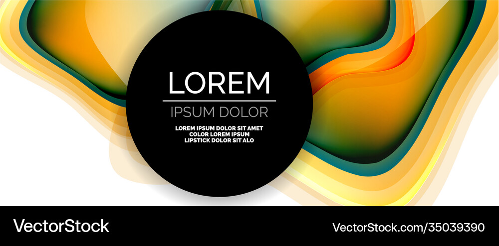 Circles and bubbles abstract background fluid Vector Image