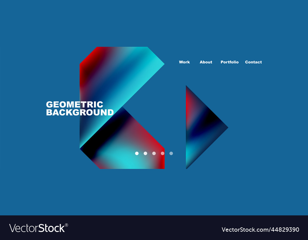 Dynamic lines triangles rectangles geometric Vector Image