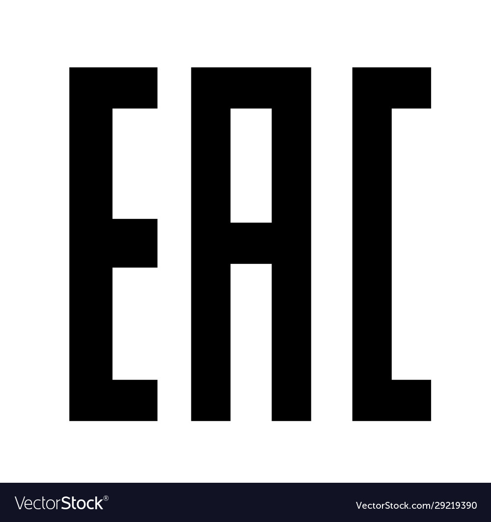 Eac eurasian conformity mark Royalty Free Vector Image Eac eurasian conformity mark Royalty Free Vector Image