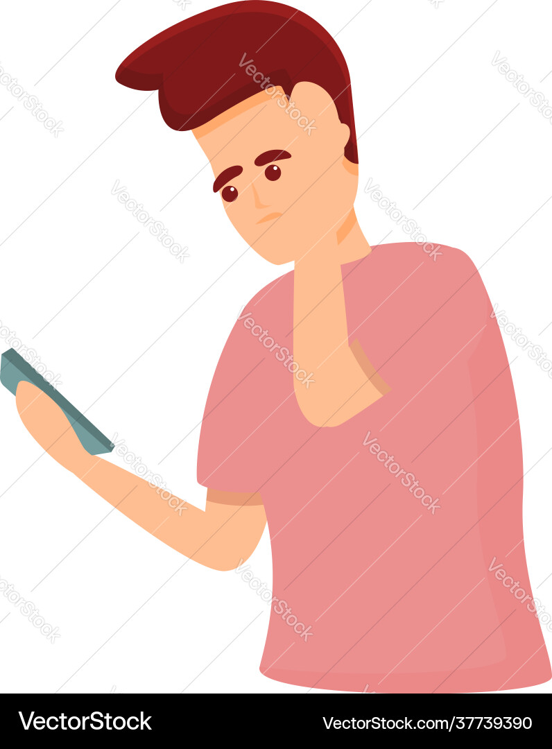 Forget new message icon cartoon style Royalty Free Vector