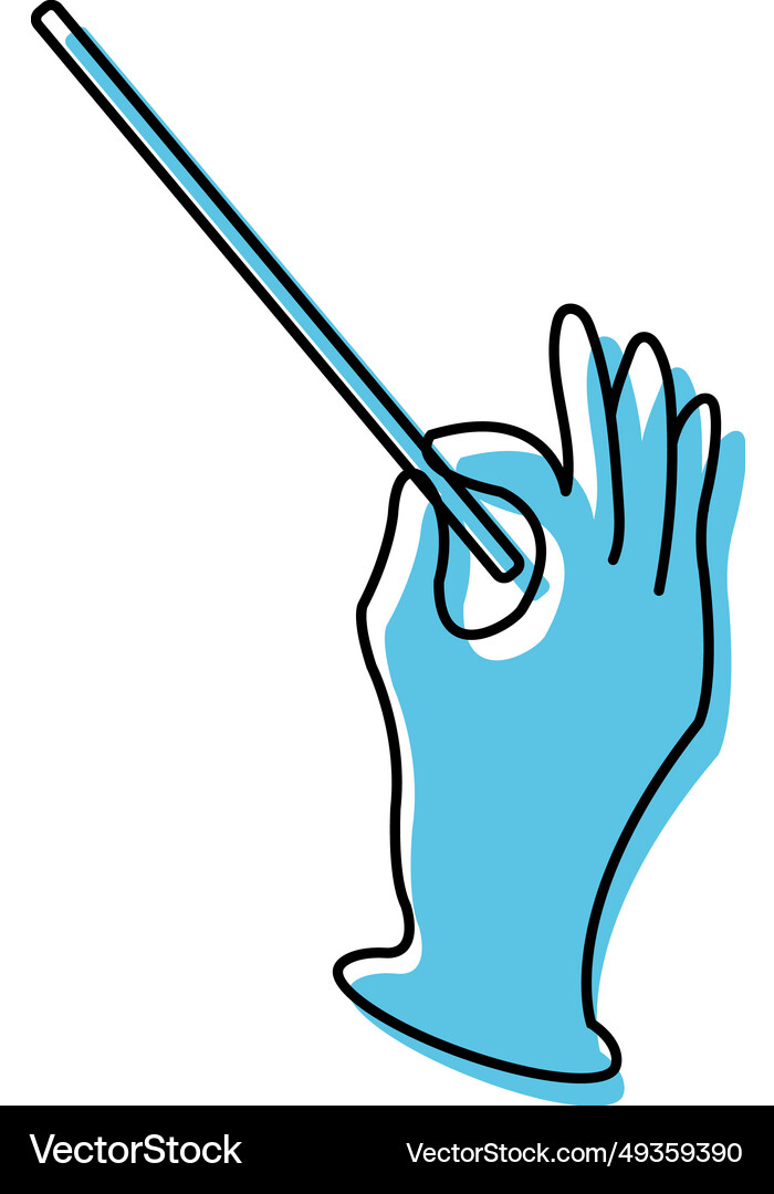 Isolated hand holding a magician magic icon Vector Image