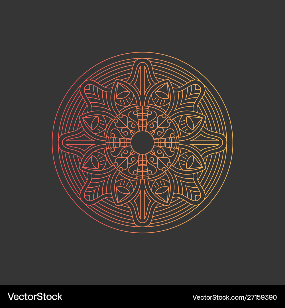 Mandala texture abstract decoration background Vector Image