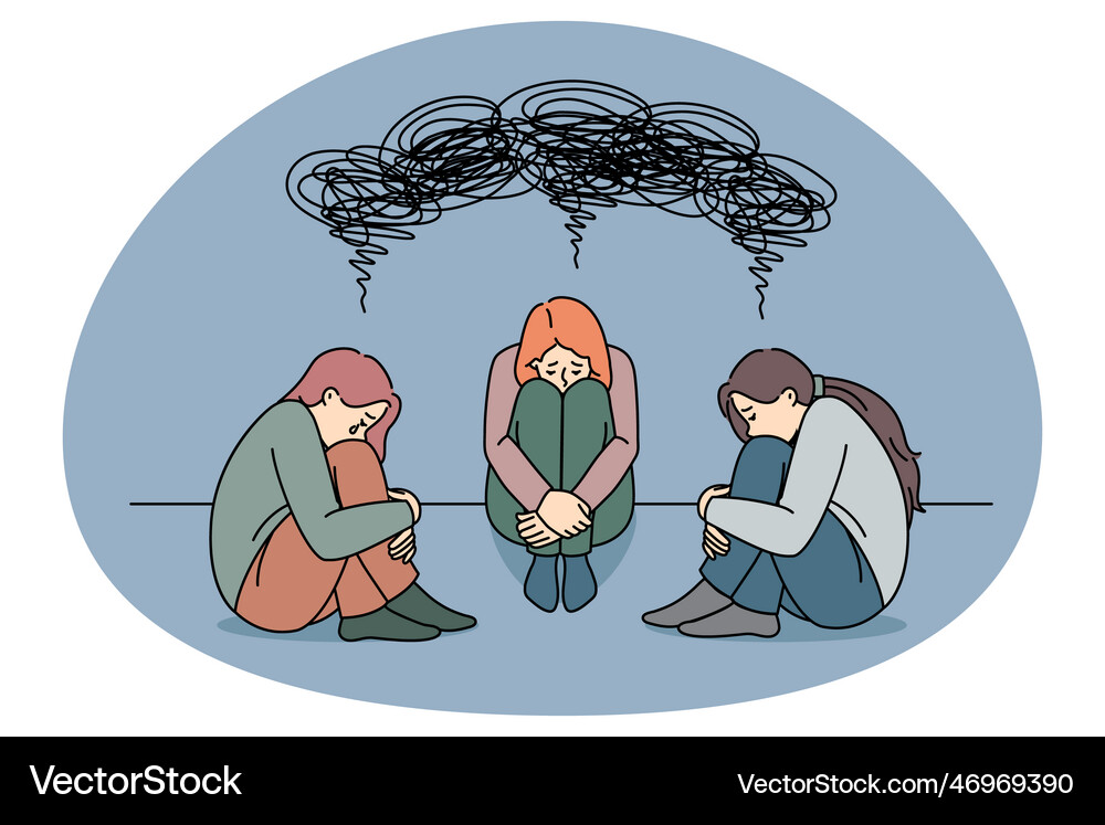 Unhappy women struggle with psychological problems