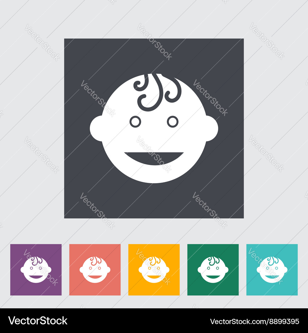 Baby boy flat Royalty Free Vector Image - VectorStock