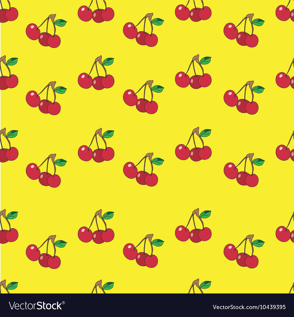 Cherry background Royalty Free Vector Image - VectorStock