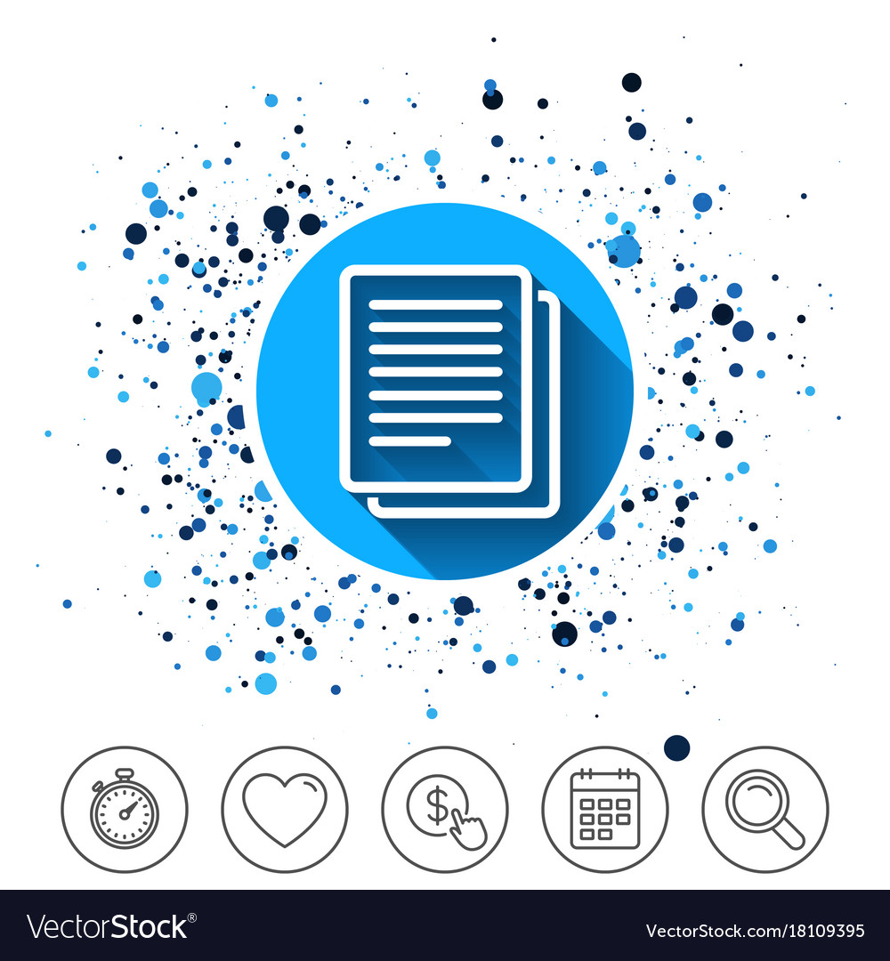 Copy file sign icon duplicate document symbol Vector Image