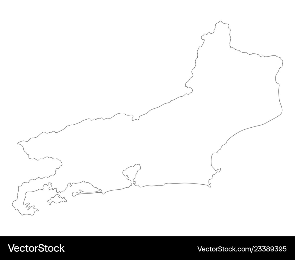 Map of rio de janeiro Royalty Free Vector Image