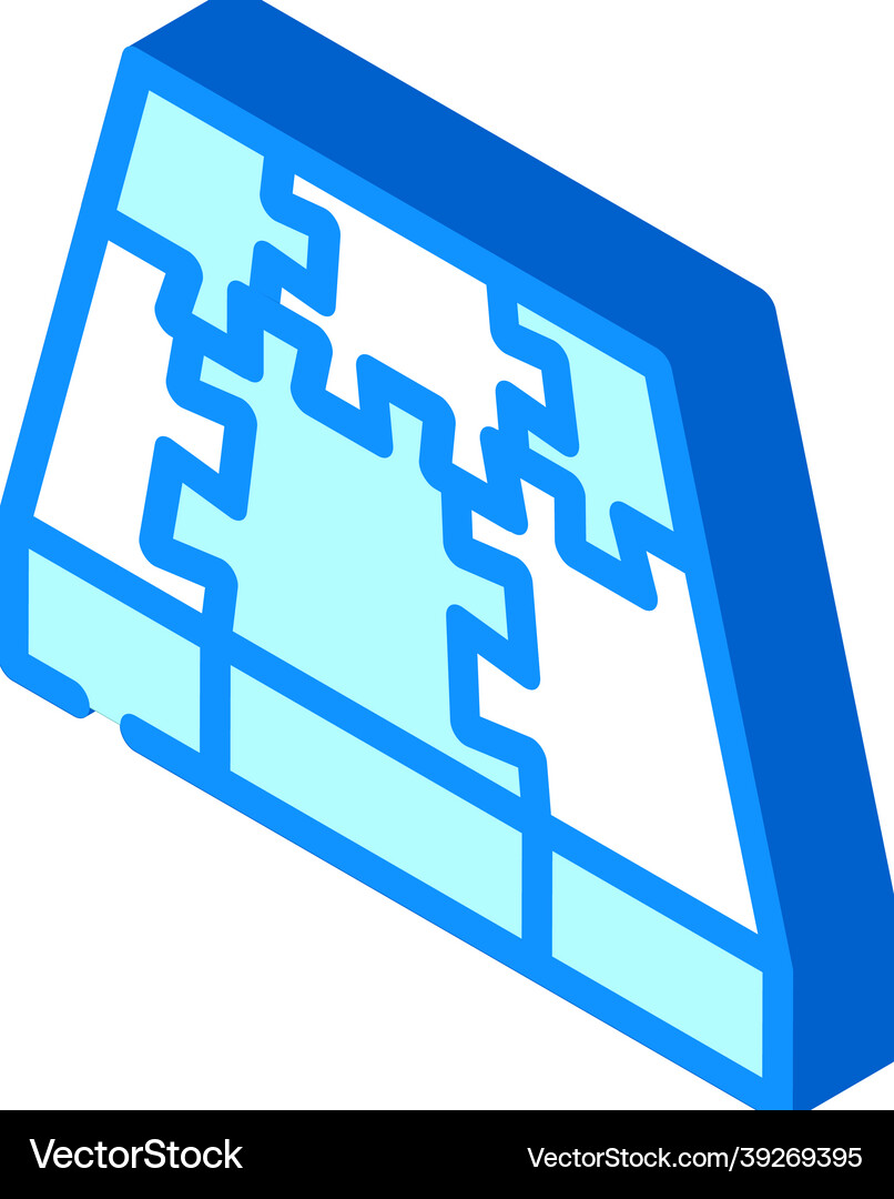 Rubber cover floor isometric icon Royalty Free Vector Image