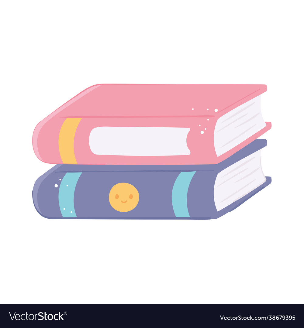Stack books Royalty Free Vector Image - VectorStock
