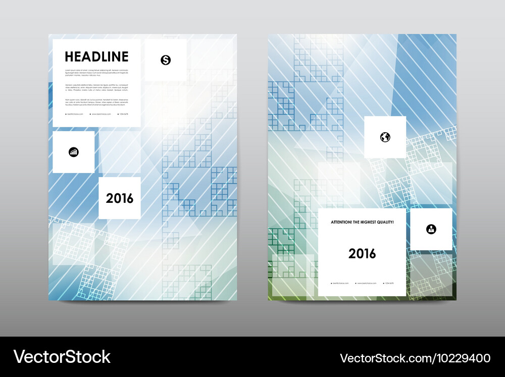 Brochure layout template flyer design Royalty Free Vector
