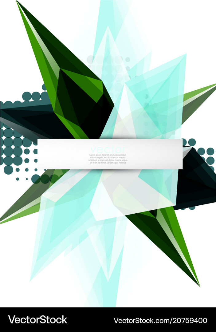 Colorful blooming crystals abstract Royalty Free Vector