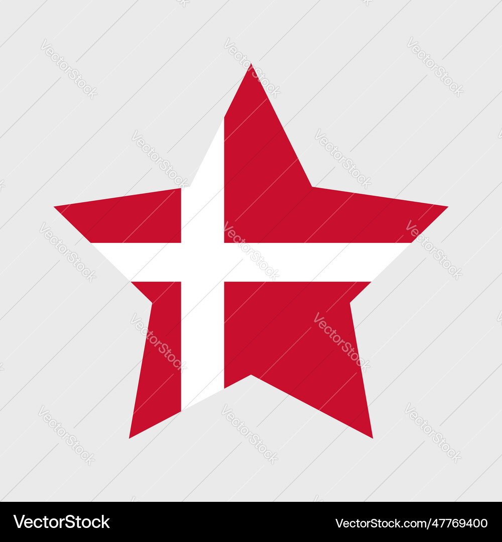 Denmark flag icon Royalty Free Vector Image - VectorStock