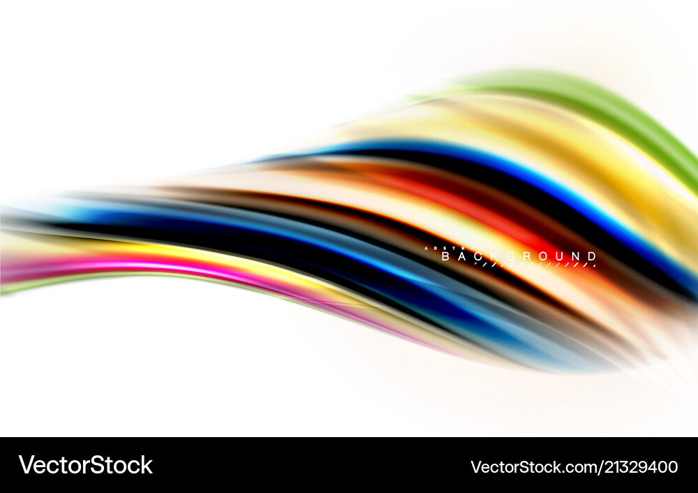 Fluid liquid mixing colors concept on light grey Vector Image