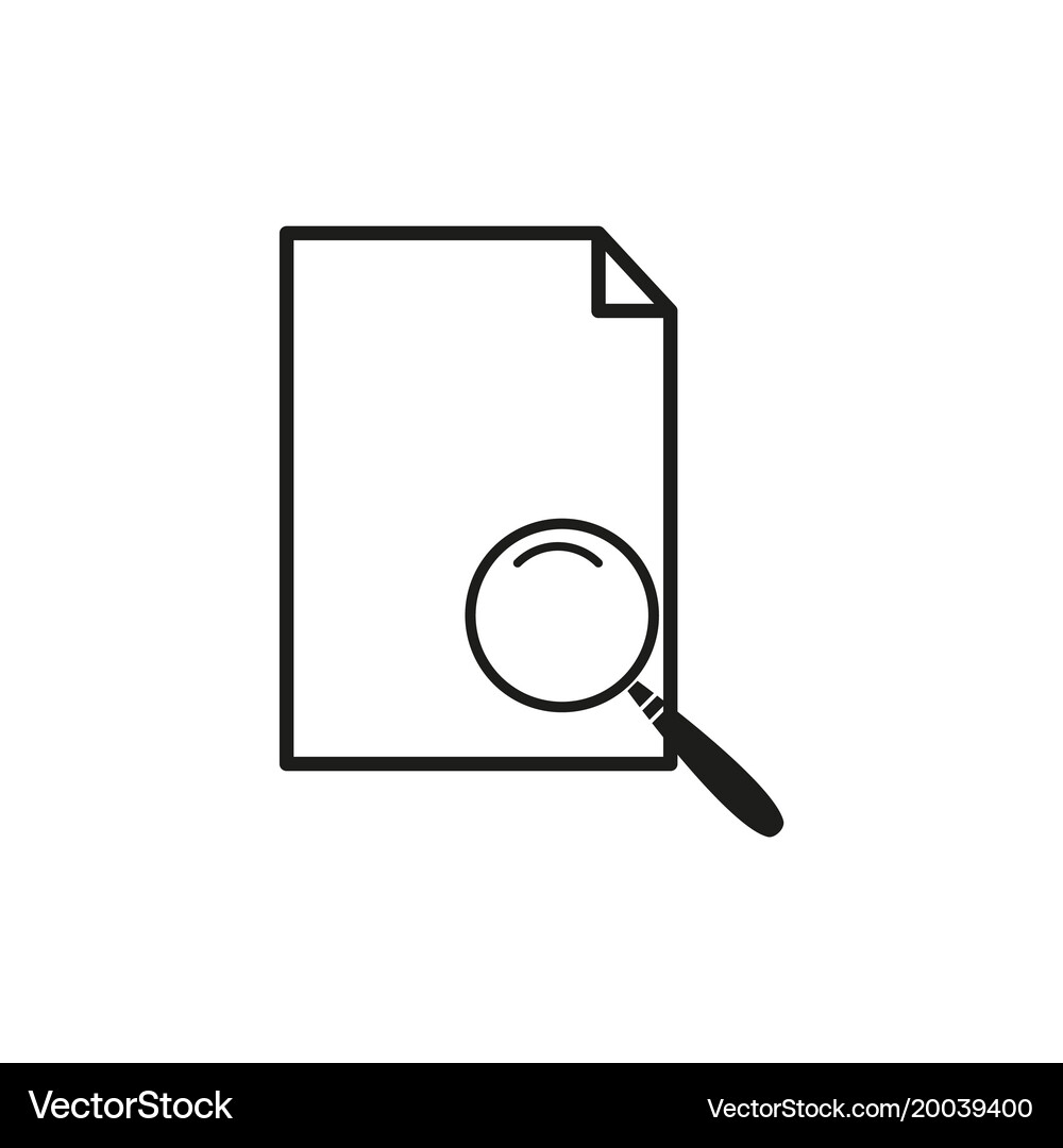 Letter result lupe icons Royalty Free Vector Image