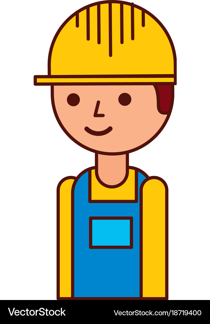 Logistic worker man cartoon with uniform Vector Image