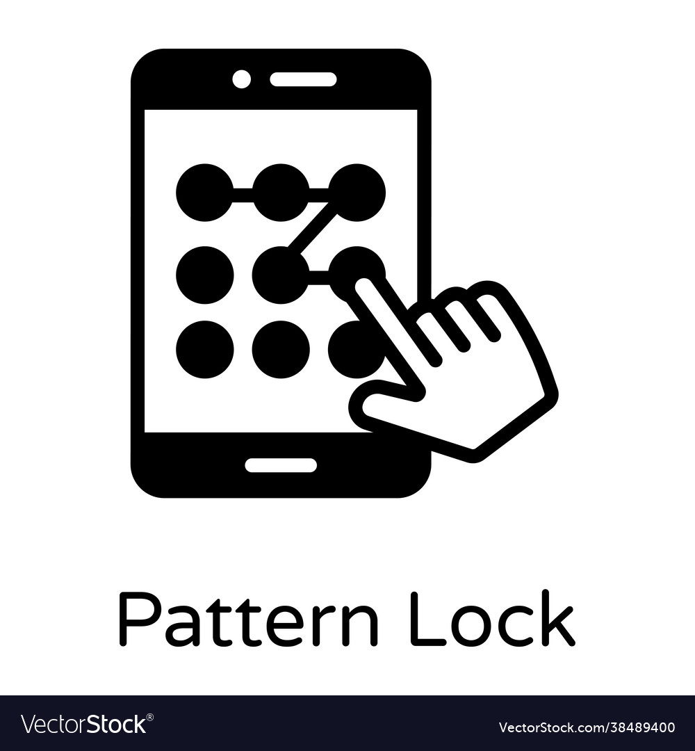 Pattern lock Royalty Free Vector Image - VectorStock