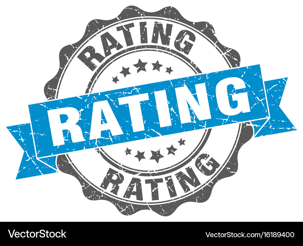 Rating stamp sign seal Royalty Free Vector Image