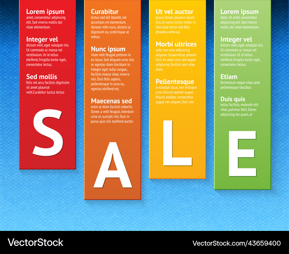 Sale paper cut template Royalty Free Vector Image