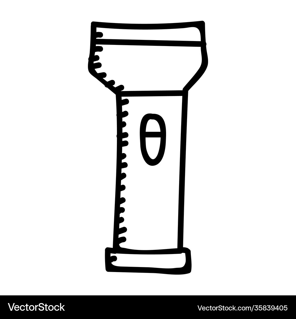 Camping flashlight color icon design sign Vector Image