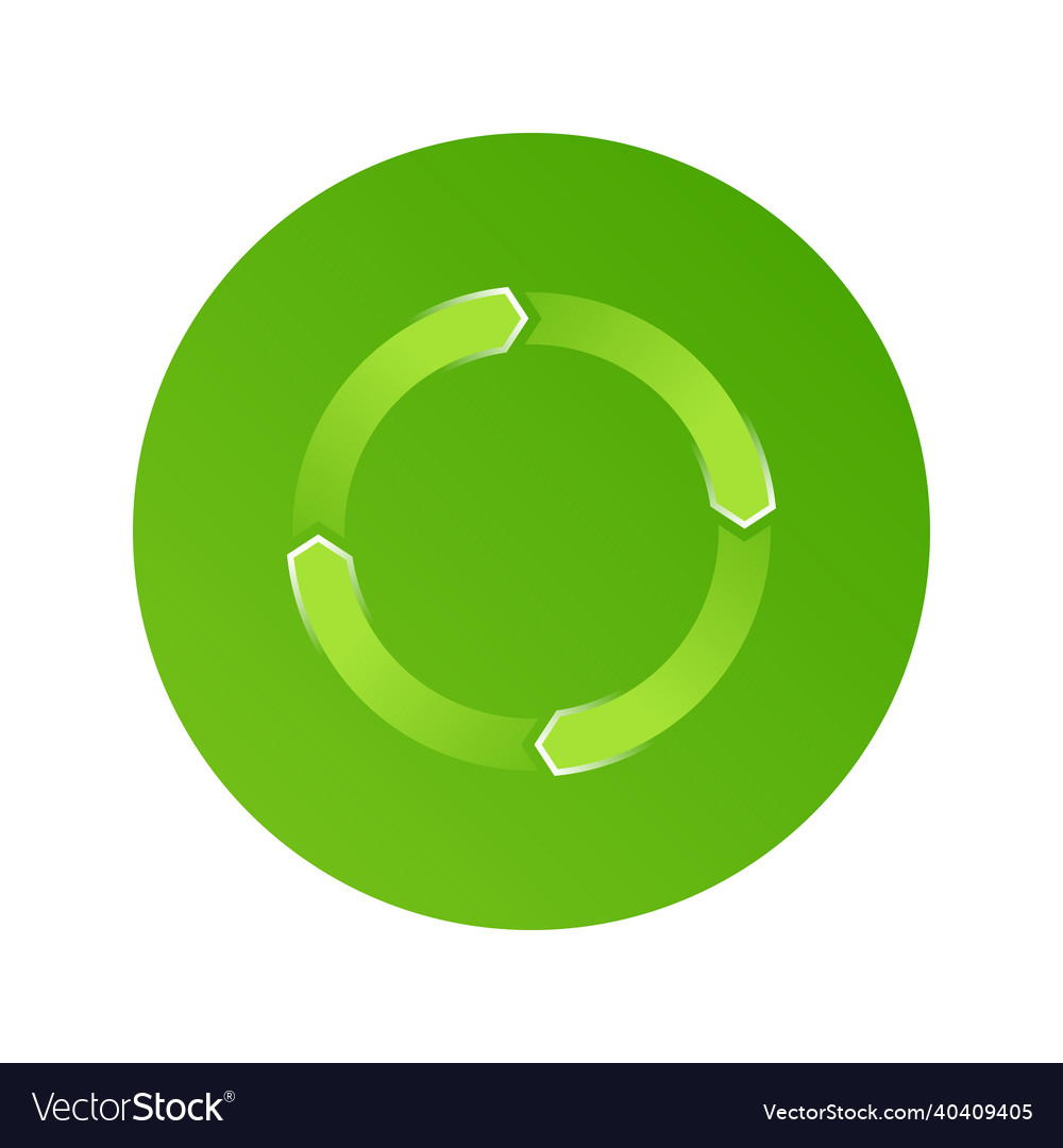 Recycle arrow symbol icon Royalty Free Vector Image