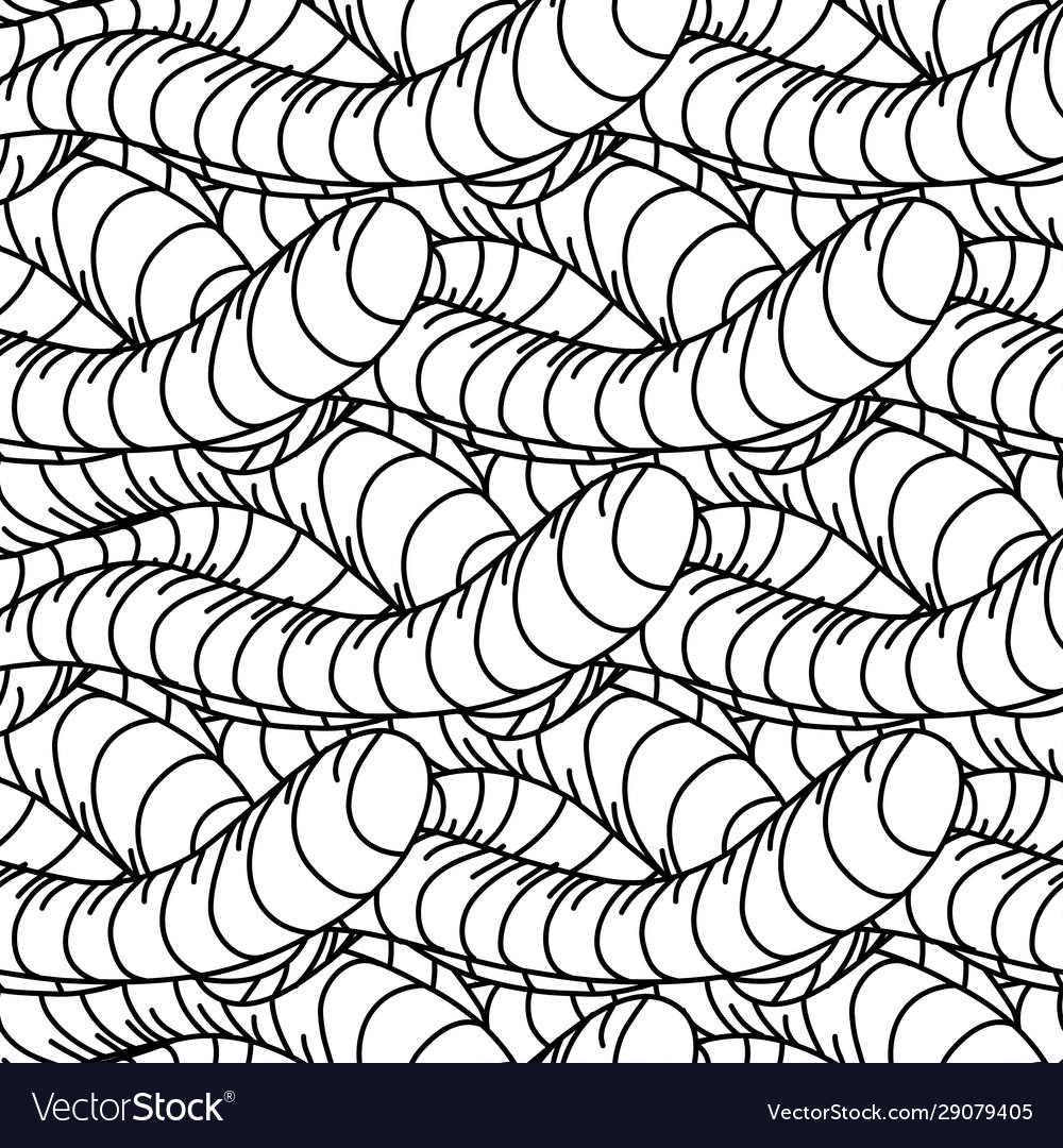 Seamless abstract hand drawn pattern Royalty Free Vector