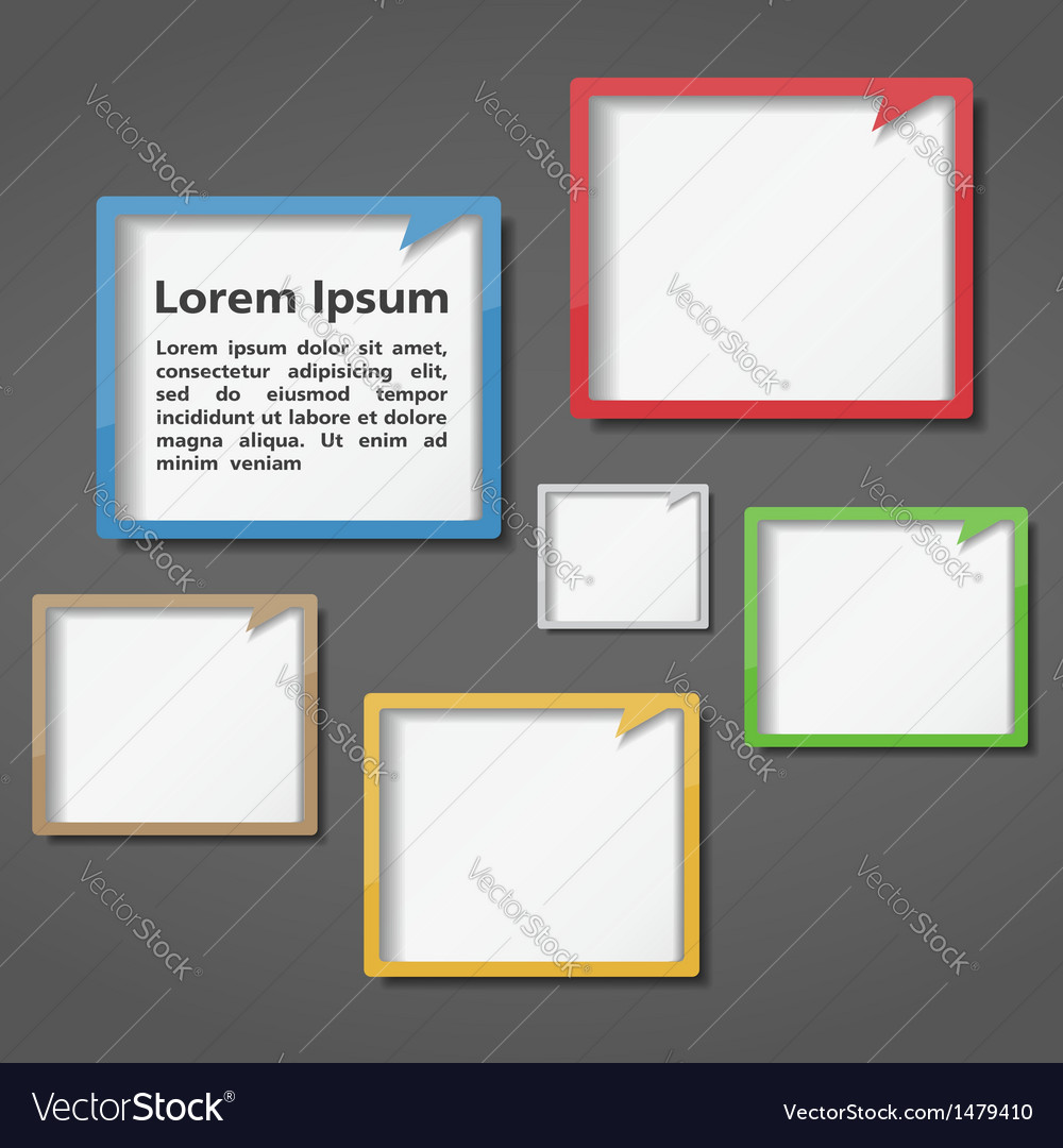 Colored Frames Design Royalty Free Vector Image