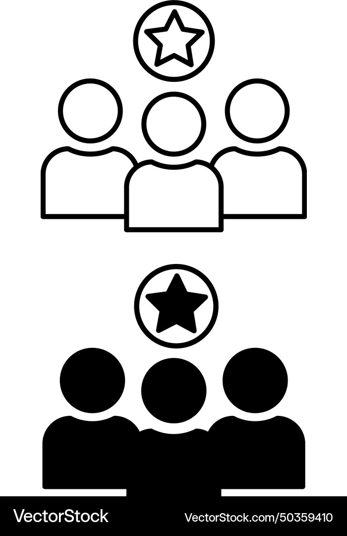 Member icons premium group icon vip Royalty Free Vector