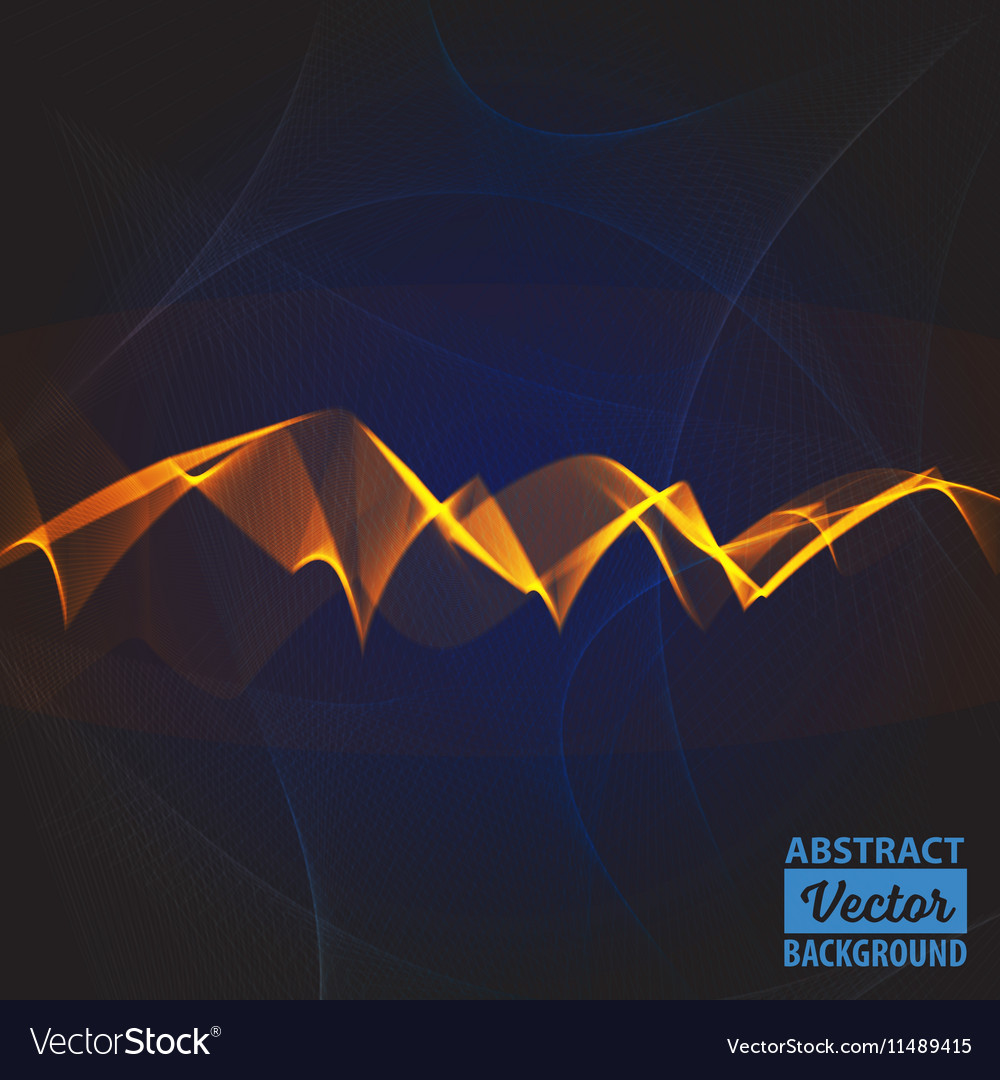 Abstract smooth color wave Royalty Free Vector Image