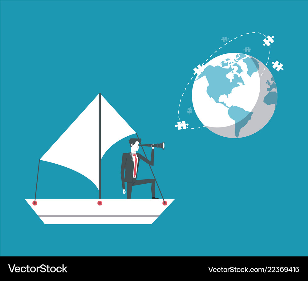 Business leader and visionary Royalty Free Vector Image
